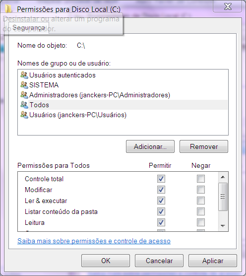 Como compartilhar uma unidade de disco(HD) ou Partição no Windows 7 ...