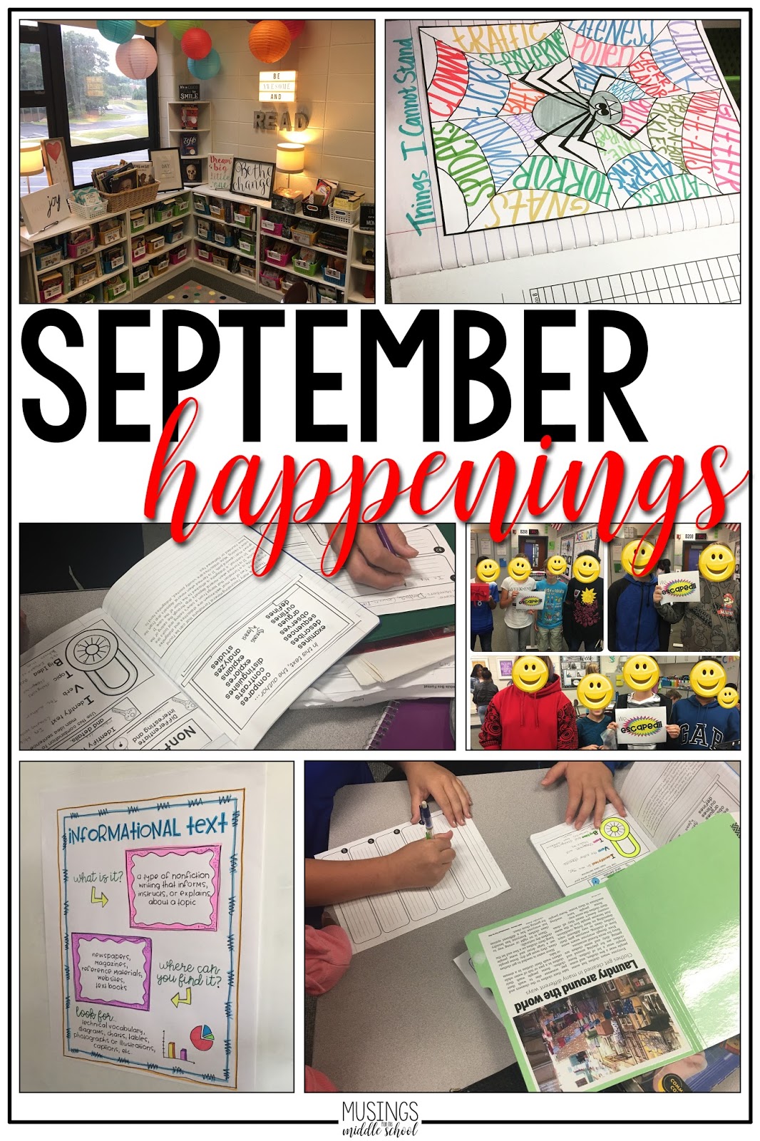 September Happenings - Musing From The Middle School