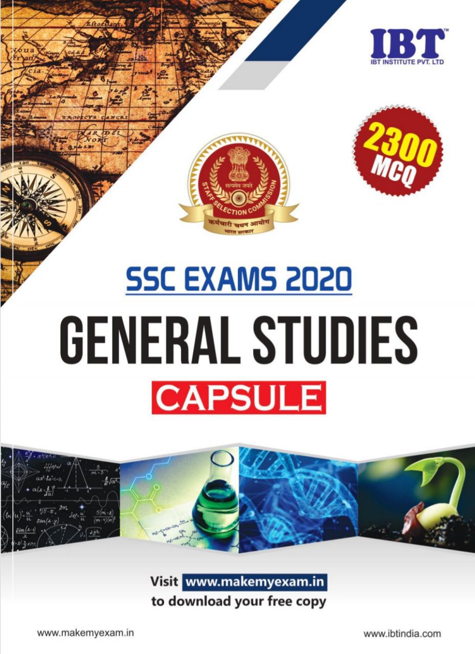 SSC EXAMS 2020 - GENERAL STUDIES Book PDF Download