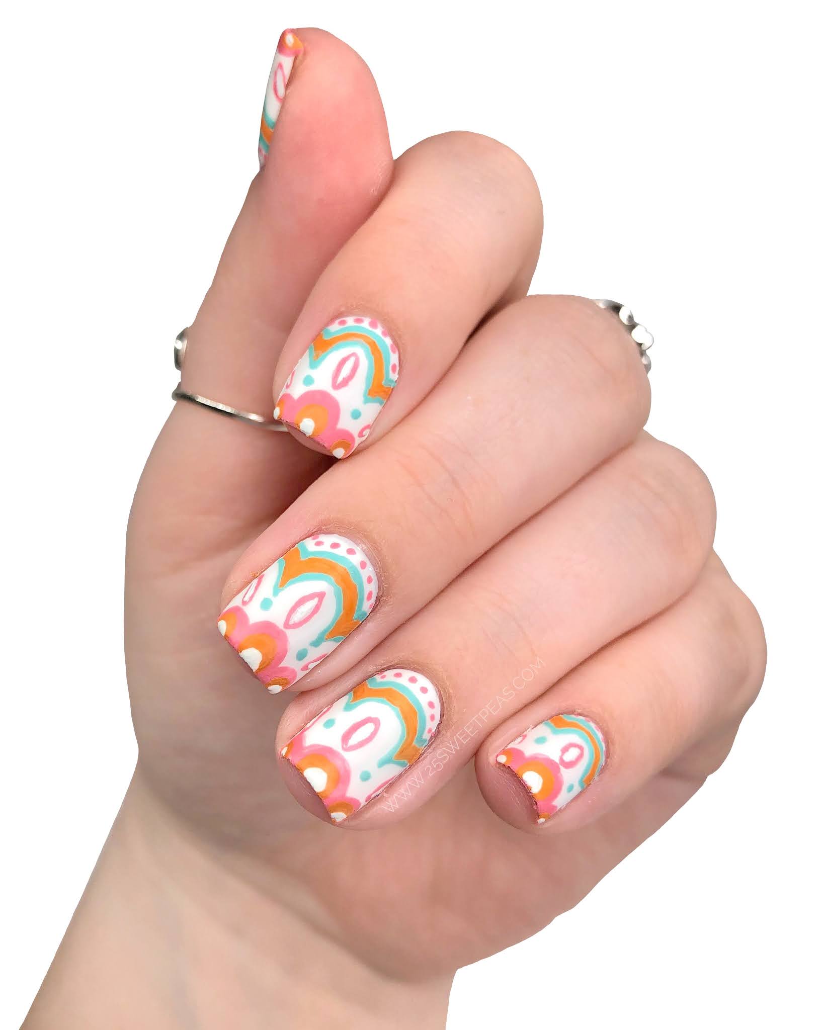 Moroccan Tile Inspired Nail Art — 25 Sweetpeas