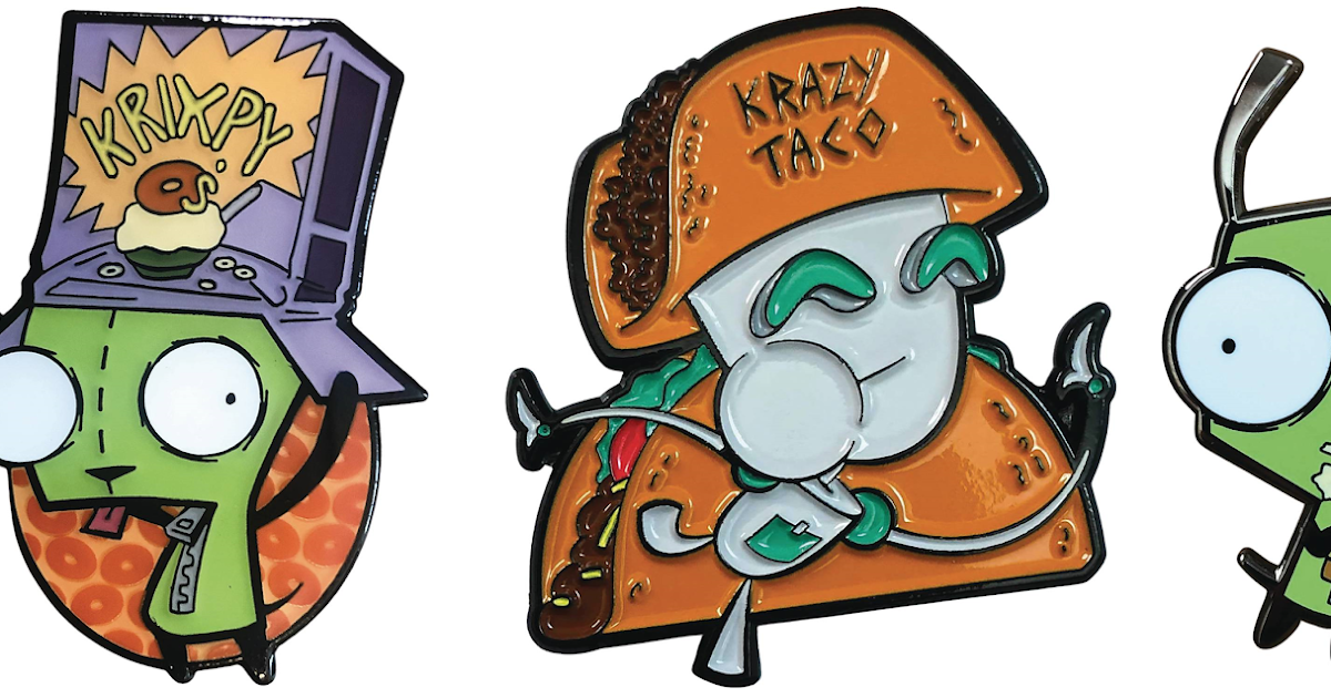 NickALive!: Zen Monkey Studios Unveils 'Invader ZIM' GIR Pin Badge ...