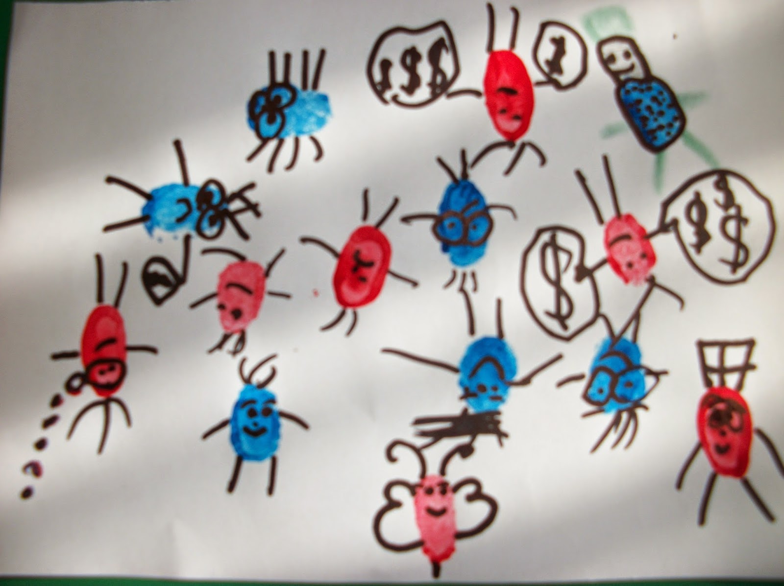 Room2@Brightwater School Nelson New Zealand 2020: Fingerprint Monsters