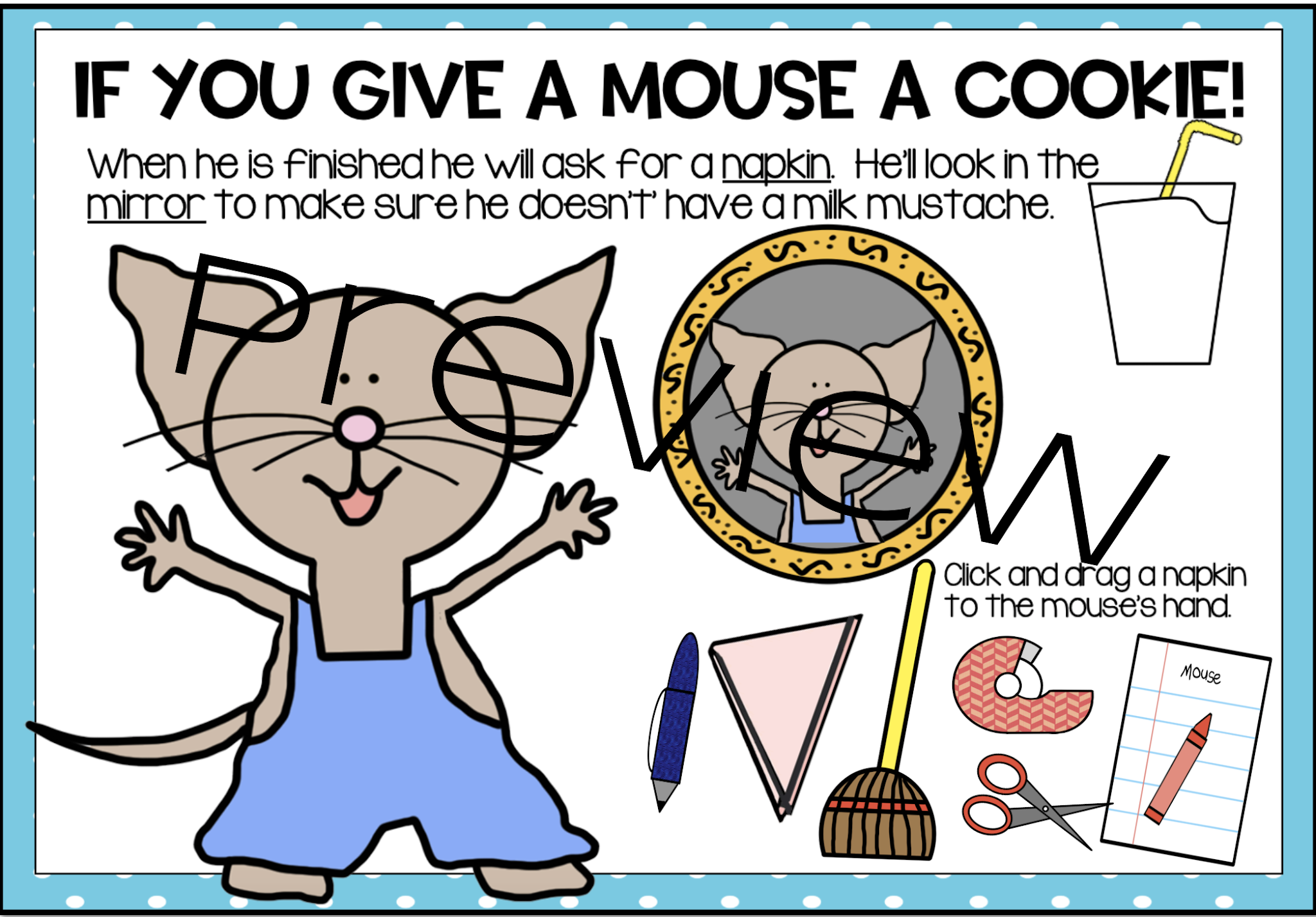 1st Grade Hip Hip Hooray!: If You Give A Mouse A Cookie! Interactive ...