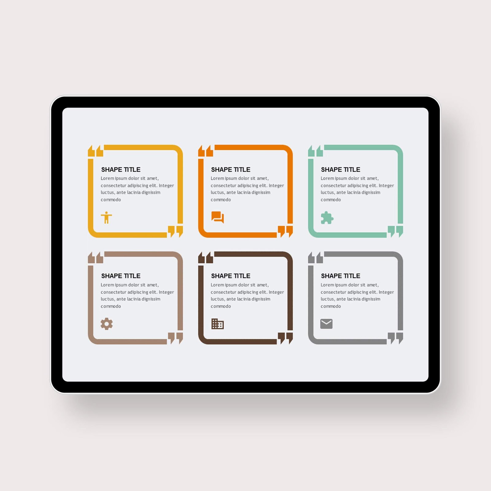 Quadrangle Comment Box PowerPoint Templates - PowerPoint Free