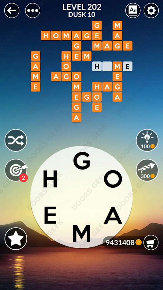 Wordscapes Level 202 Answers ~ Doors Geek