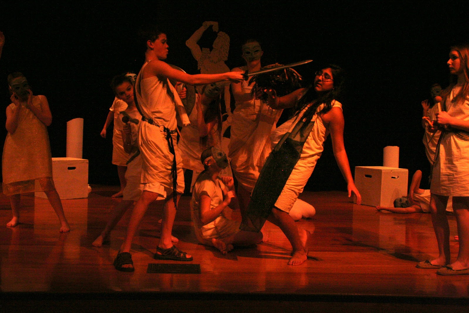 "Circus Olympus" ... Greek Theatre!: Perseus & Medusa Production Photos