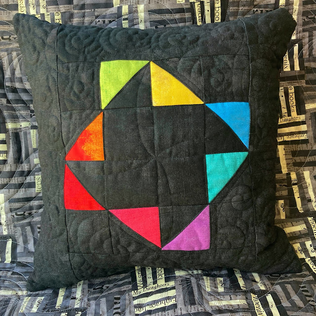 Shadow Pinwheel Pillow