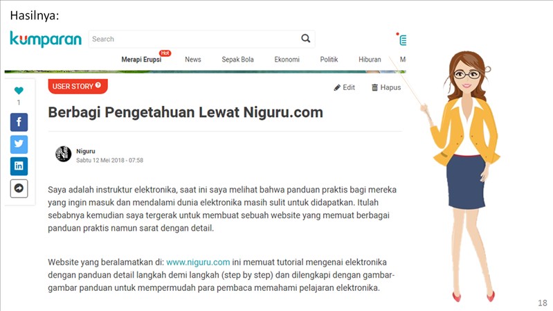 Beginilah Cara Mendaftar Dan Menulis Artikel Di Kumparan - Niguru Indonesia