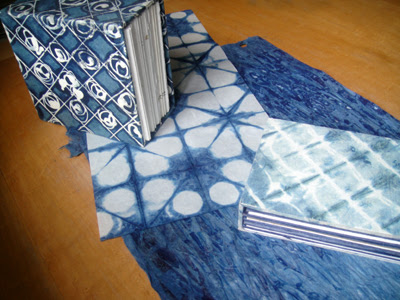 Limetrees Studio: Indigo paper dyeing