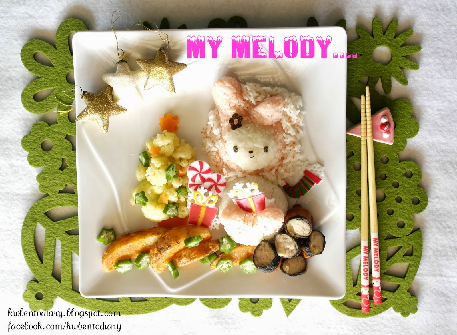 Karenwee's Bento Diary: My Melody Santa Foodart
