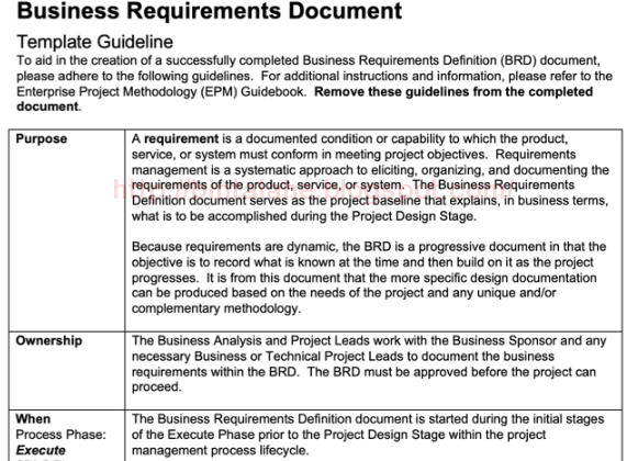 6 Template Dokumen Persyaratan Bisnis Gratis Untuk Microsoft Word ...