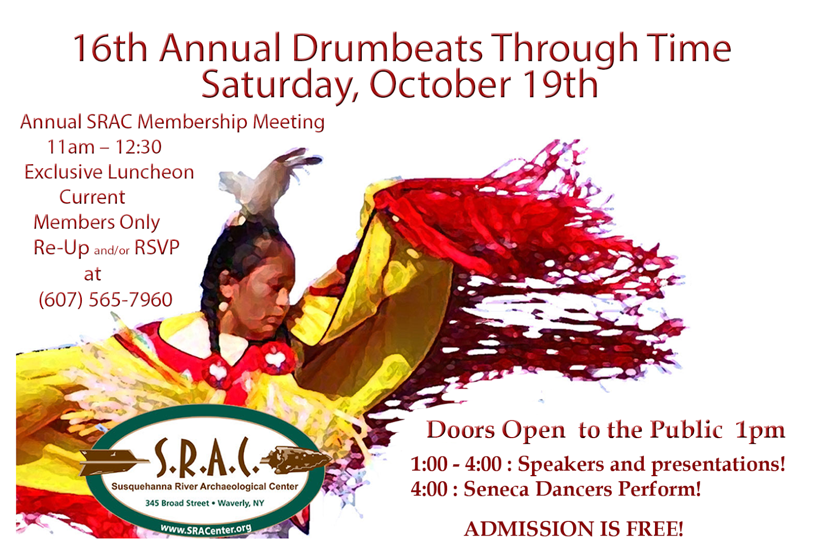 SRAC "River, Rocks, and Time": Drumbeats Through Time: Saturday October ...