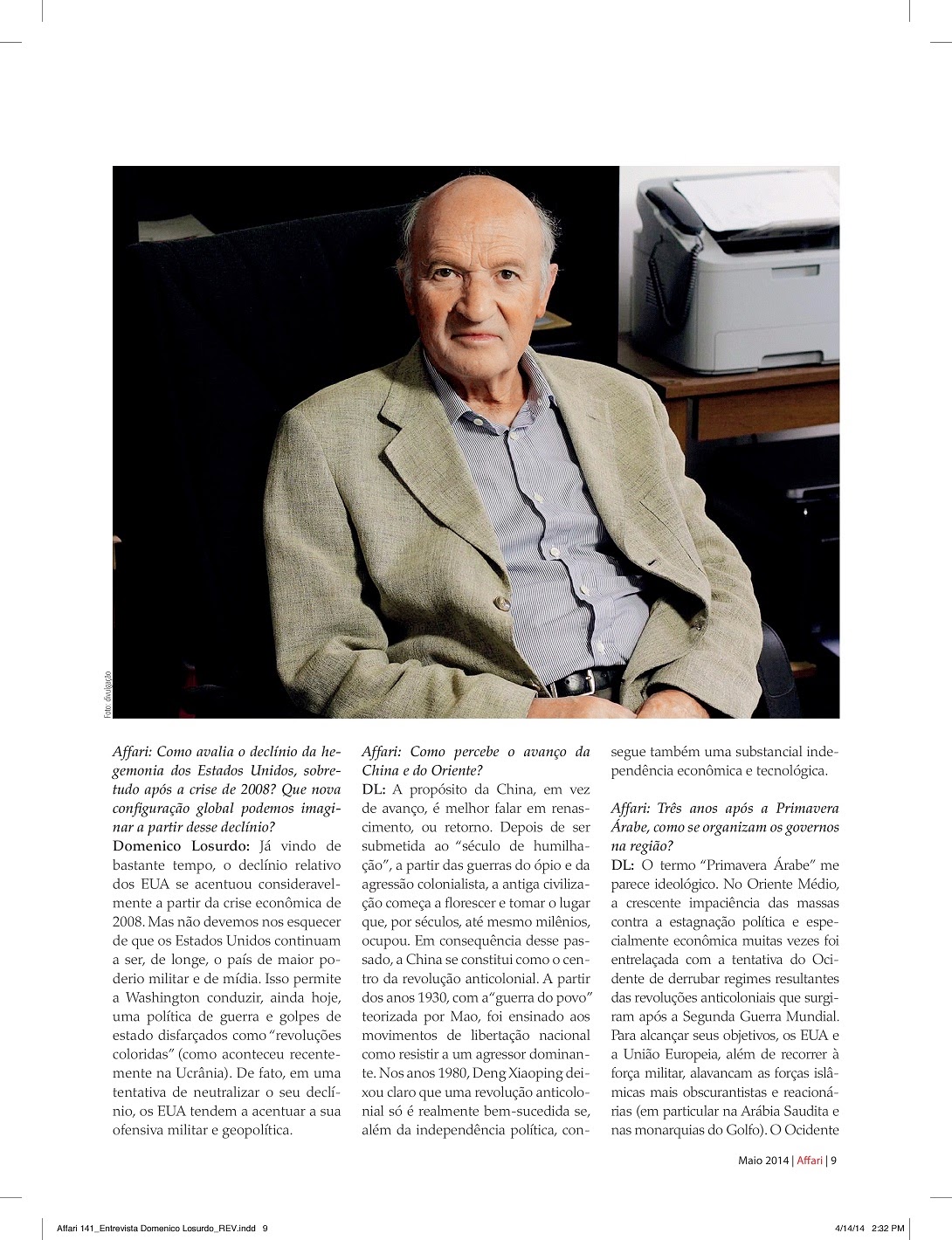 Domenico Losurdo: La sfida delle nazioni nel XXI secolo: un'intervista ...