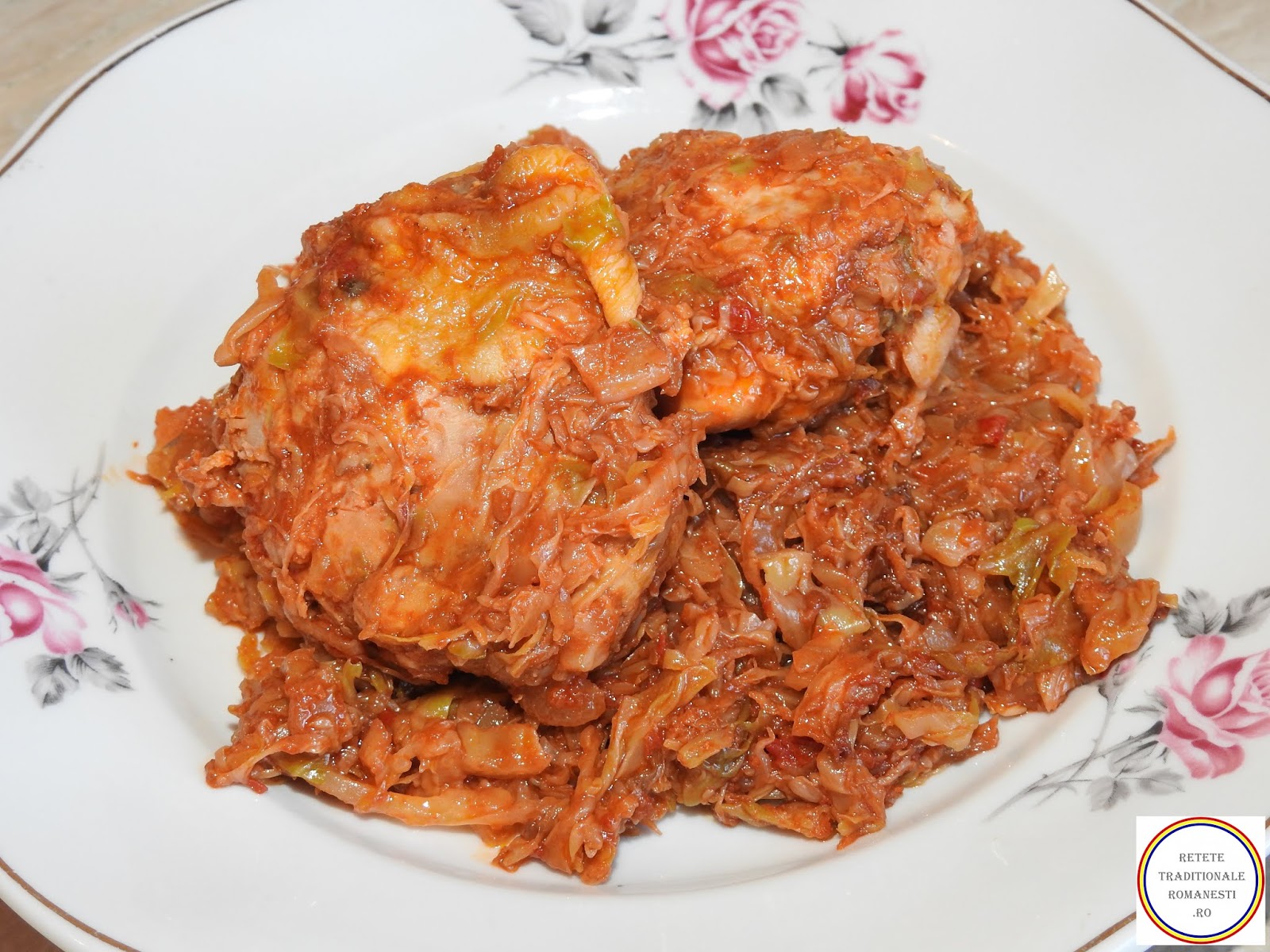 Varza dulce cu pui reteta | Retetetraditionaleromanesti.ro
