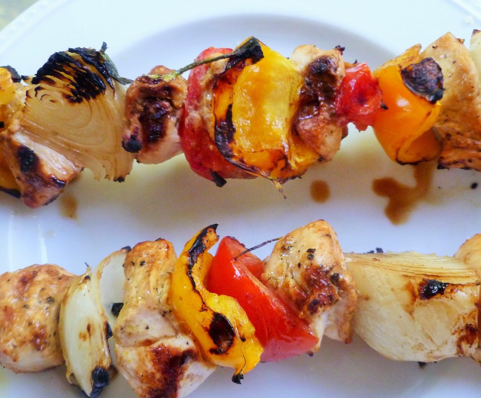 Lindaraxa: Moroccan Style Chicken Kabobs On Yellow Rice Pilaf With ...