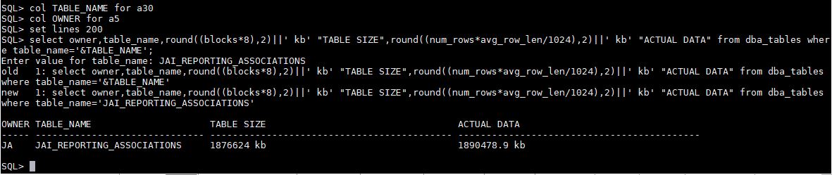 Davis Apps DBA: Re-Organizing Fragmented Table in Oracle