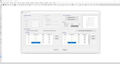 How to edit grid systems in Etabs
