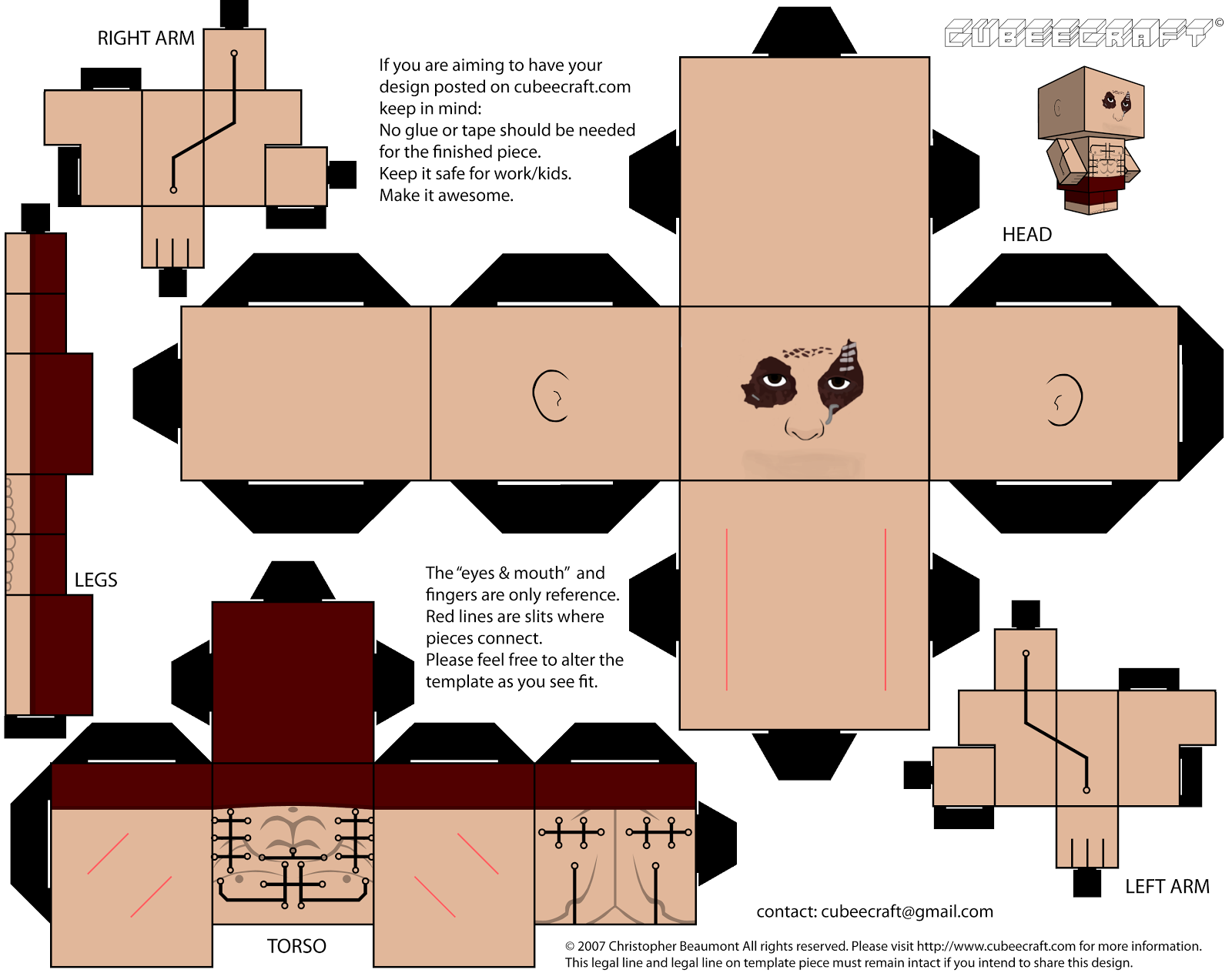 De cubeecraft y algo más: Cubeecraft - Deadpool