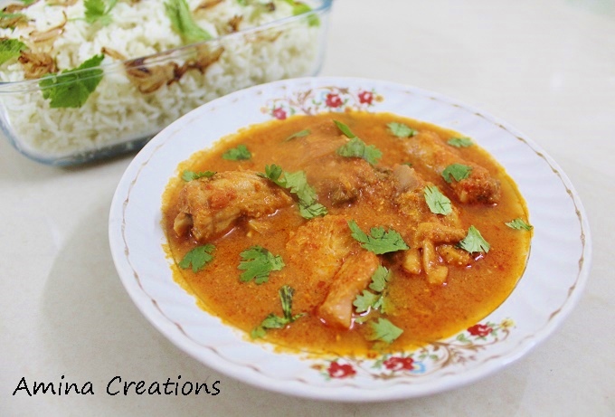 AMINA CREATIONS: MURGH KORMA/ CHICKEN KHURMA RECIPE