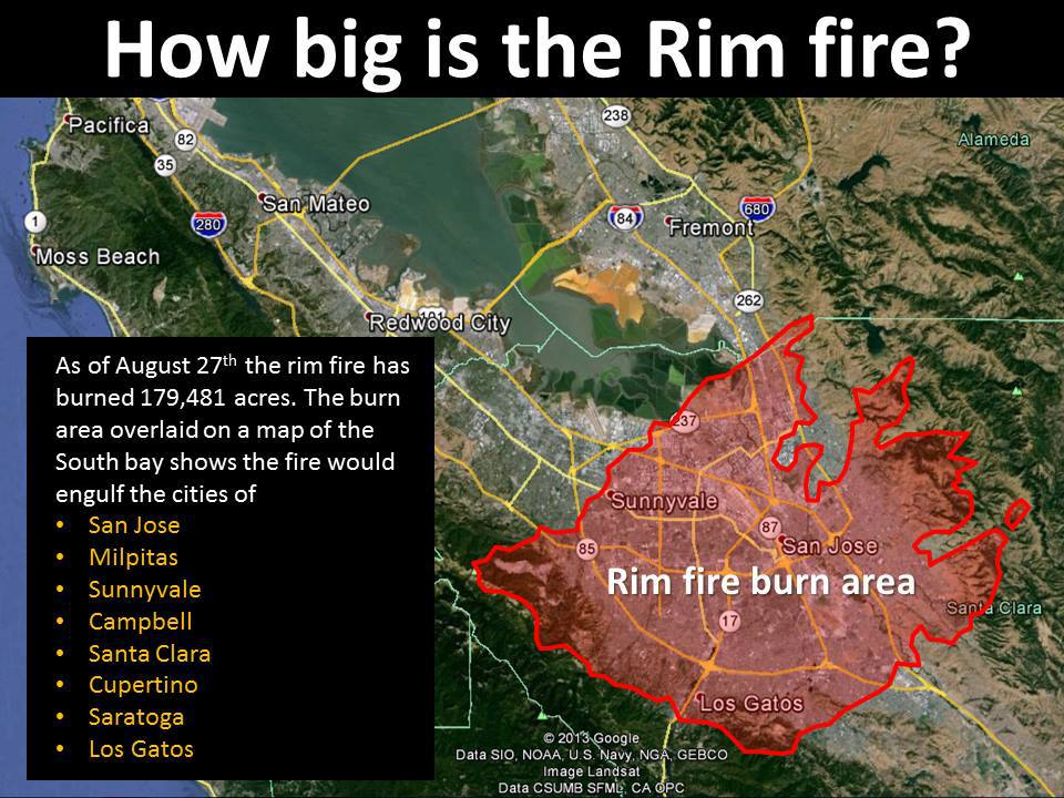 9/11 Terrorist Attack Bill of Rights: New Rim Fire Perimeter Map ...
