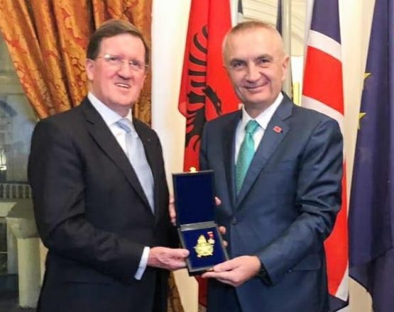 Lord George Robertson awarded by Albanian President with high decorate ...