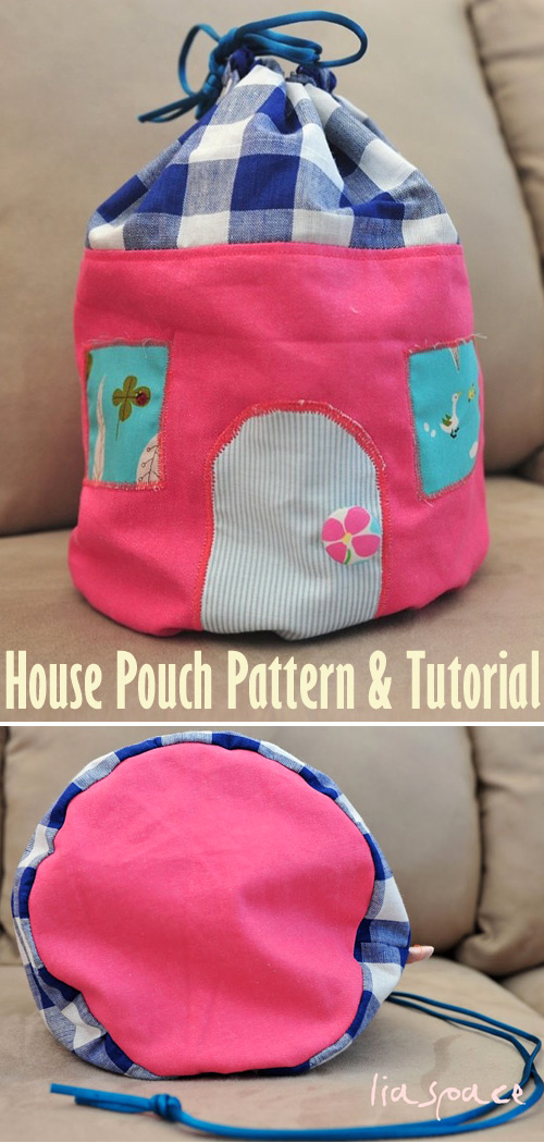 House Pouch Pattern & Tutorial ~ DIY Tutorial Ideas!