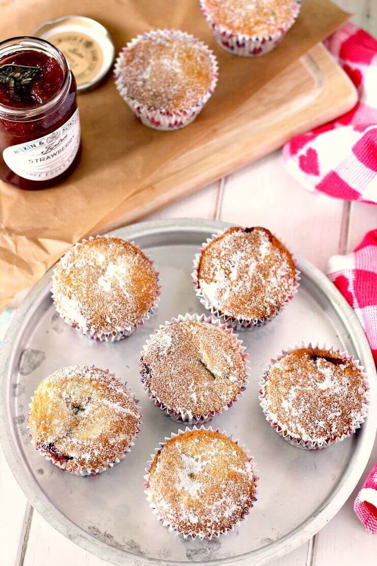 Jam Muffins (Doughnut Style) - A Cornish Food Blog | Jam and Clotted Cream