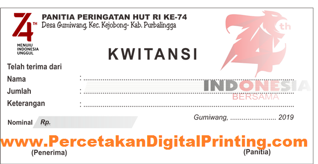 Contoh Contoh Desain KWITANSI Dari Percetakan Digital Printing Terdekat ...