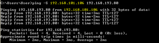 MHITECH: HOW TO PING FROM SPECIFIC SOURCE IP TO DESTINATION IP