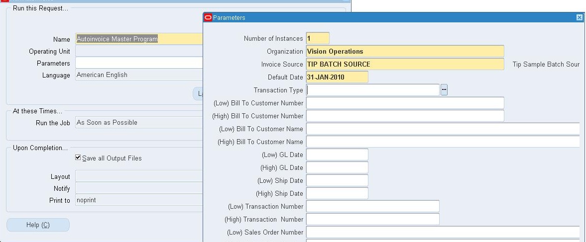 Autoinvoice Setup for R12 | Oracle Techno & Functional