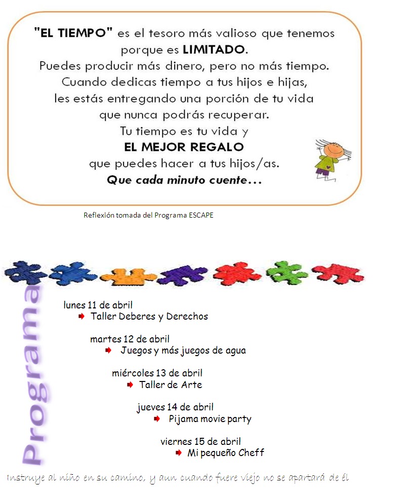 Bella Vista: Semana de la Niñez Temprana