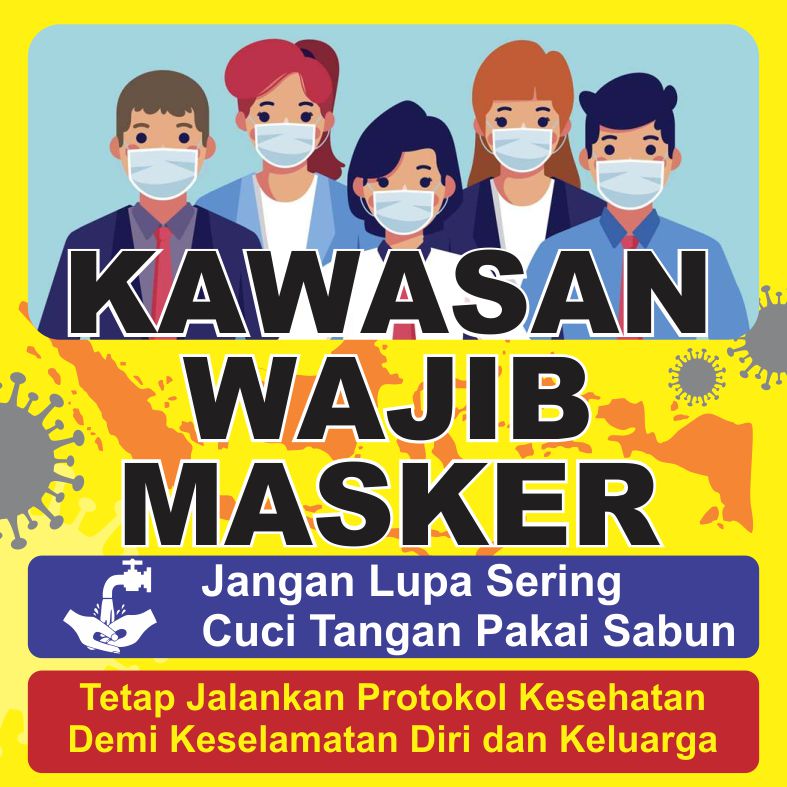 Wajib Pakai Masker Vector / Ilustrasi Gambar Masker Vector Png Hd Cdr Desaintasik Com : Wajib ...