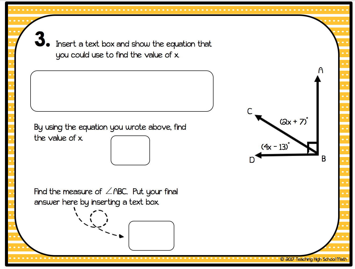 Digital Task Cards for Math Class | Teaching High School Math