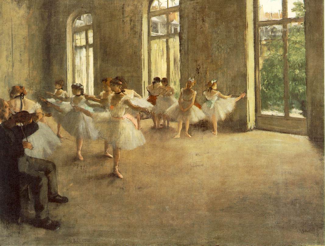 Flores y Palabras: Edgar Degas: Clase de Ballet