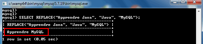 MySQL REPLACE - WayToLearnX