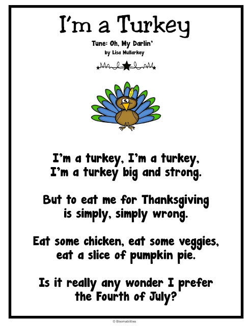 Thanksgiving Turkey Poem