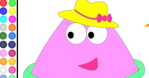 Coloring Lady Pou Game Play | Pou Games Play