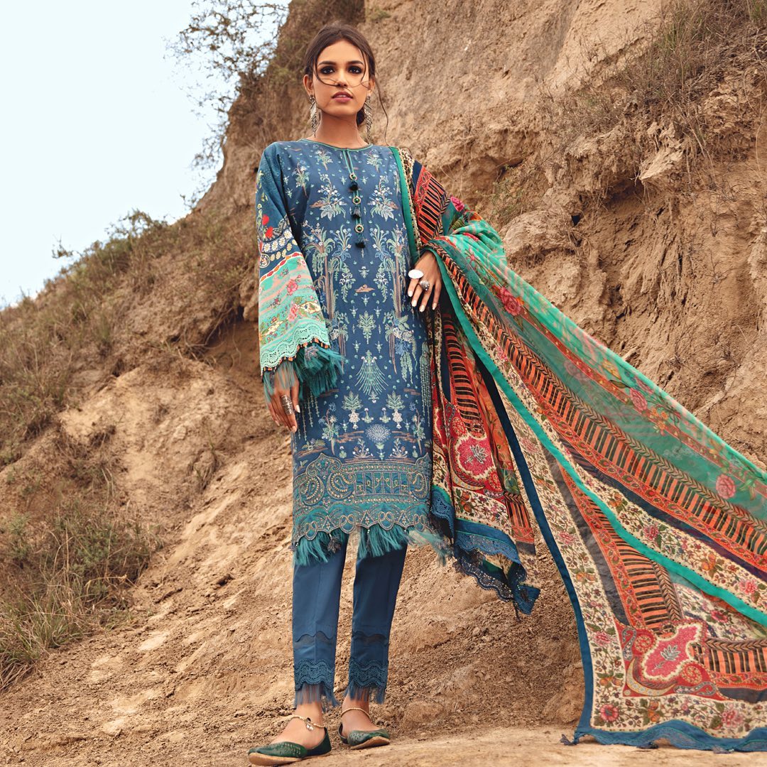 "Karvaan" By Jazmine Luxury Lawn Collection 2021