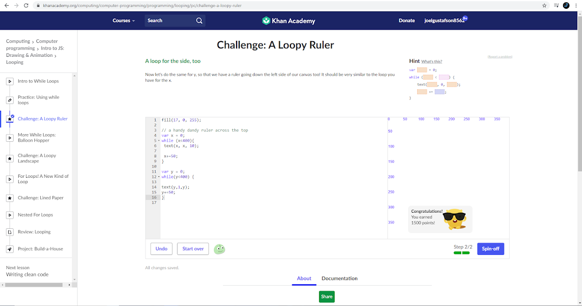 Joel blog: 8th hour of coding