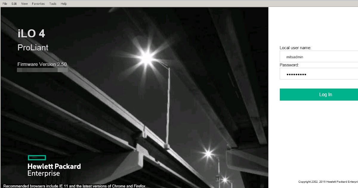 How to Upgrade iLO4 on HPE DL380p Gen8 Servers Using iLO4 Webpage