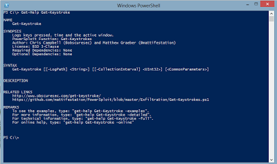 obscuresec: Logging Keys with PowerShell: Get-Keystroke