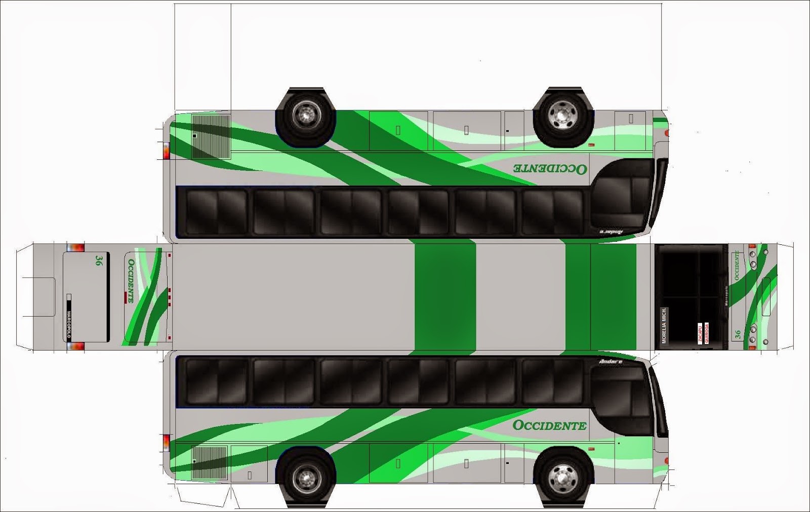 AUTOBUSES MEXICANOS ARMABLES