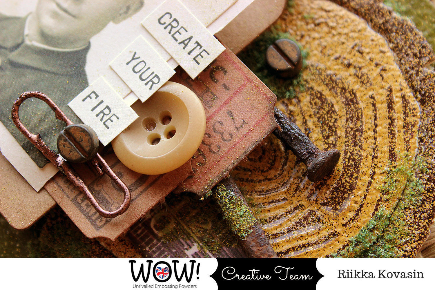 Riikka Kovasin - Paperiliitin: Create Your Fire - WOW! Embossing Powder