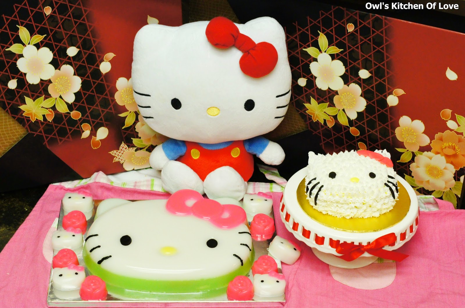 ஜ۩۞۩ஜ Vanessa の 温馨厨房 ஜ۩۞۩ஜ : Hello Kitty Jelly Cake & Hello Kitty Icing ...
