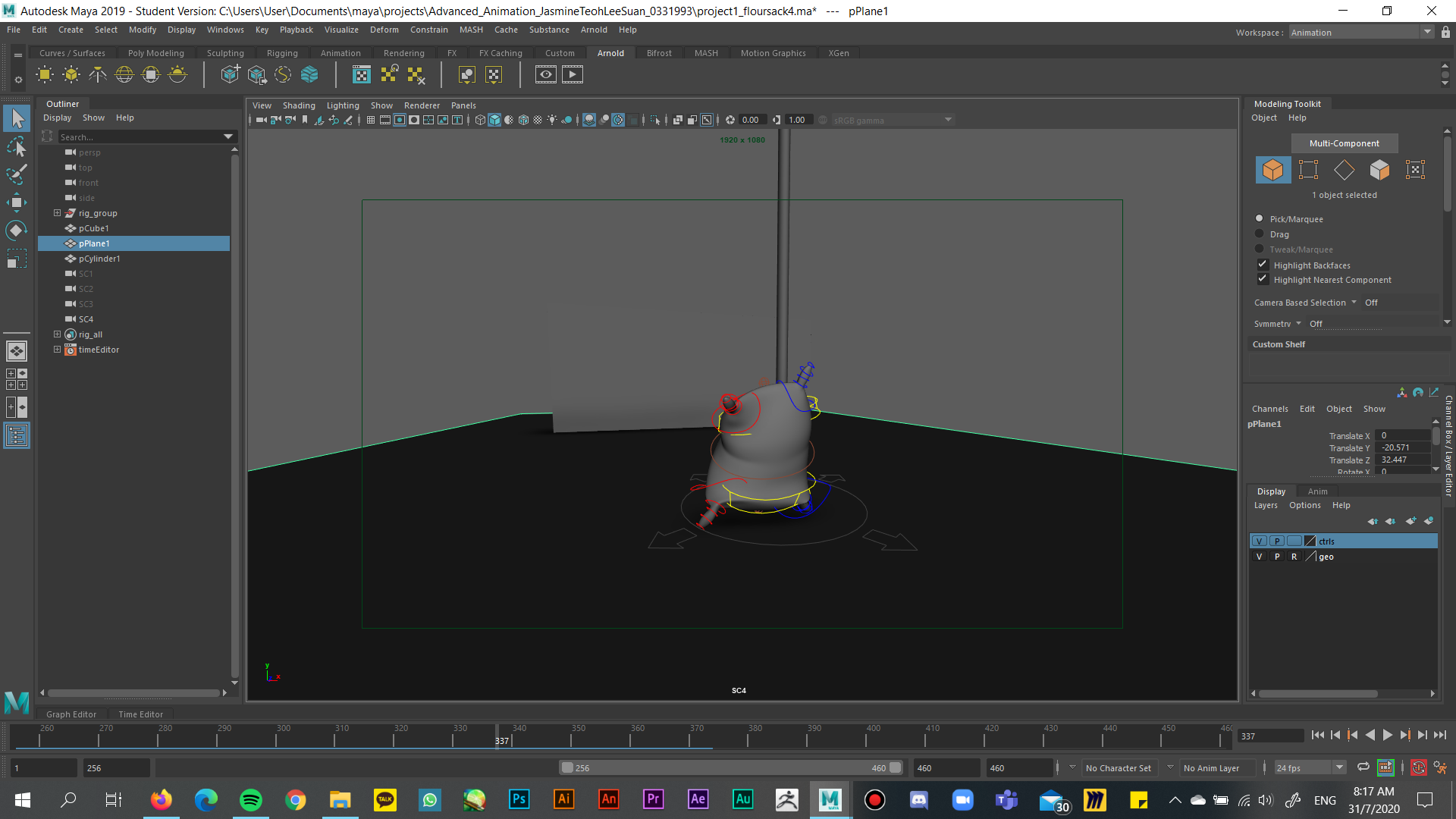 Advanced Animation - Project 1