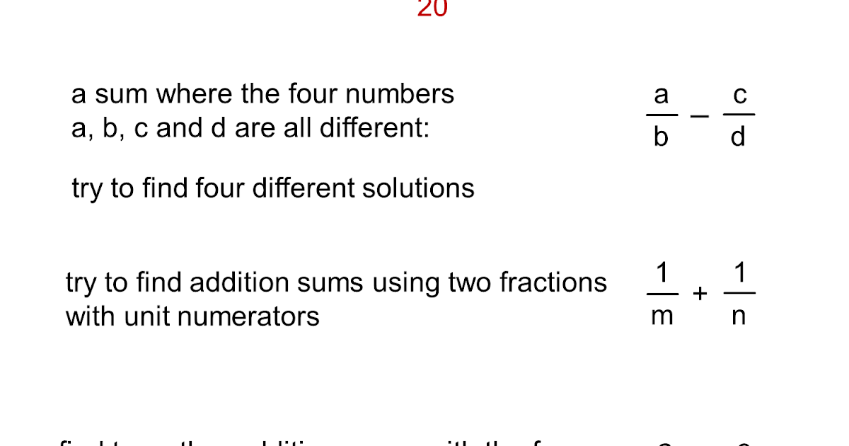 MEDIAN Don Steward mathematics teaching: seven 20ths