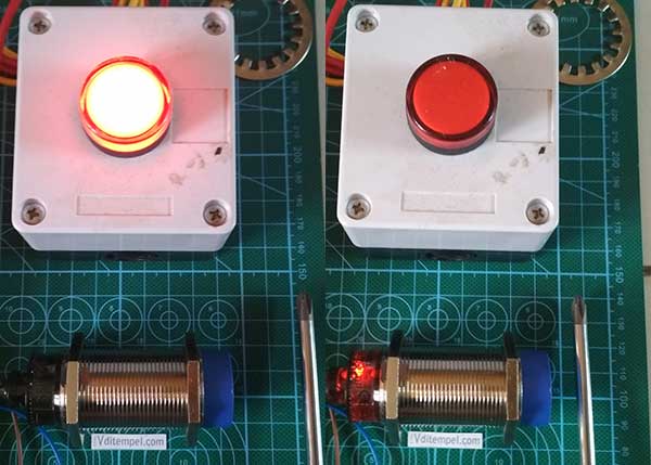 Menghubungkan Sensor Proximity Induktif Autonics Ke PLC - ditempel