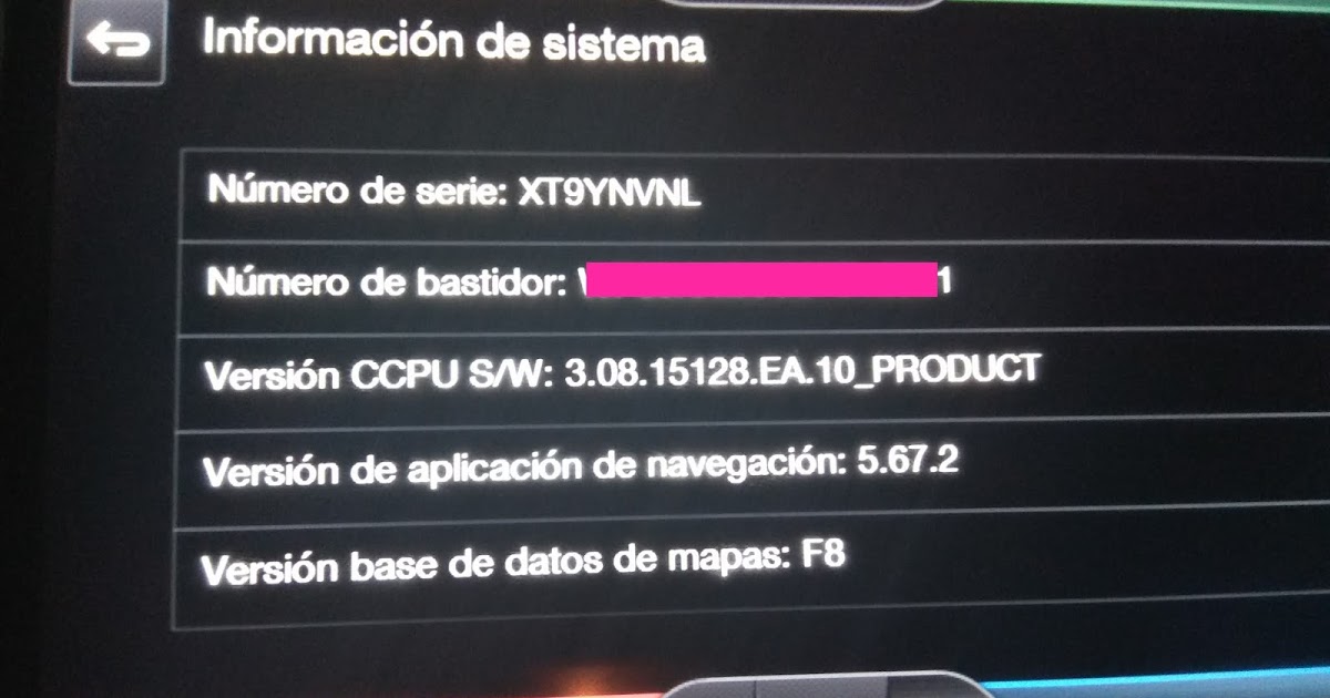 Activación de Navegación en SYNC2
