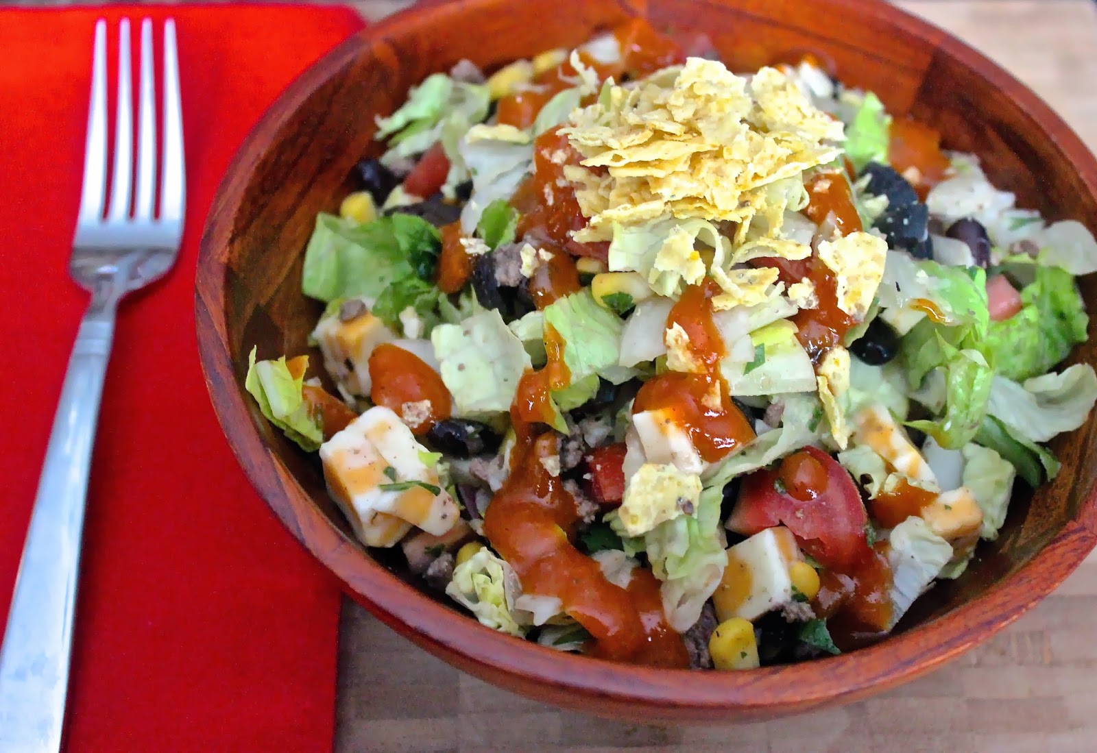 The Barbee Housewife: Chopped Taco Salad The Barbee Housewife: Chopped Taco Salad