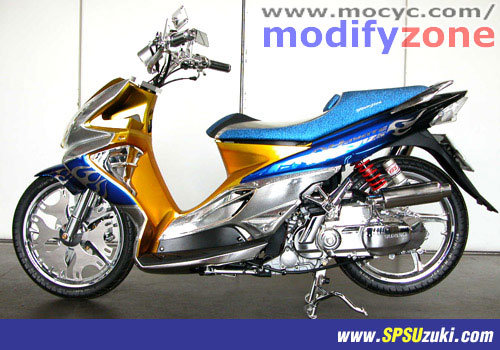 Foto Modifikasi Suzuki Skywave Terbaru 2015